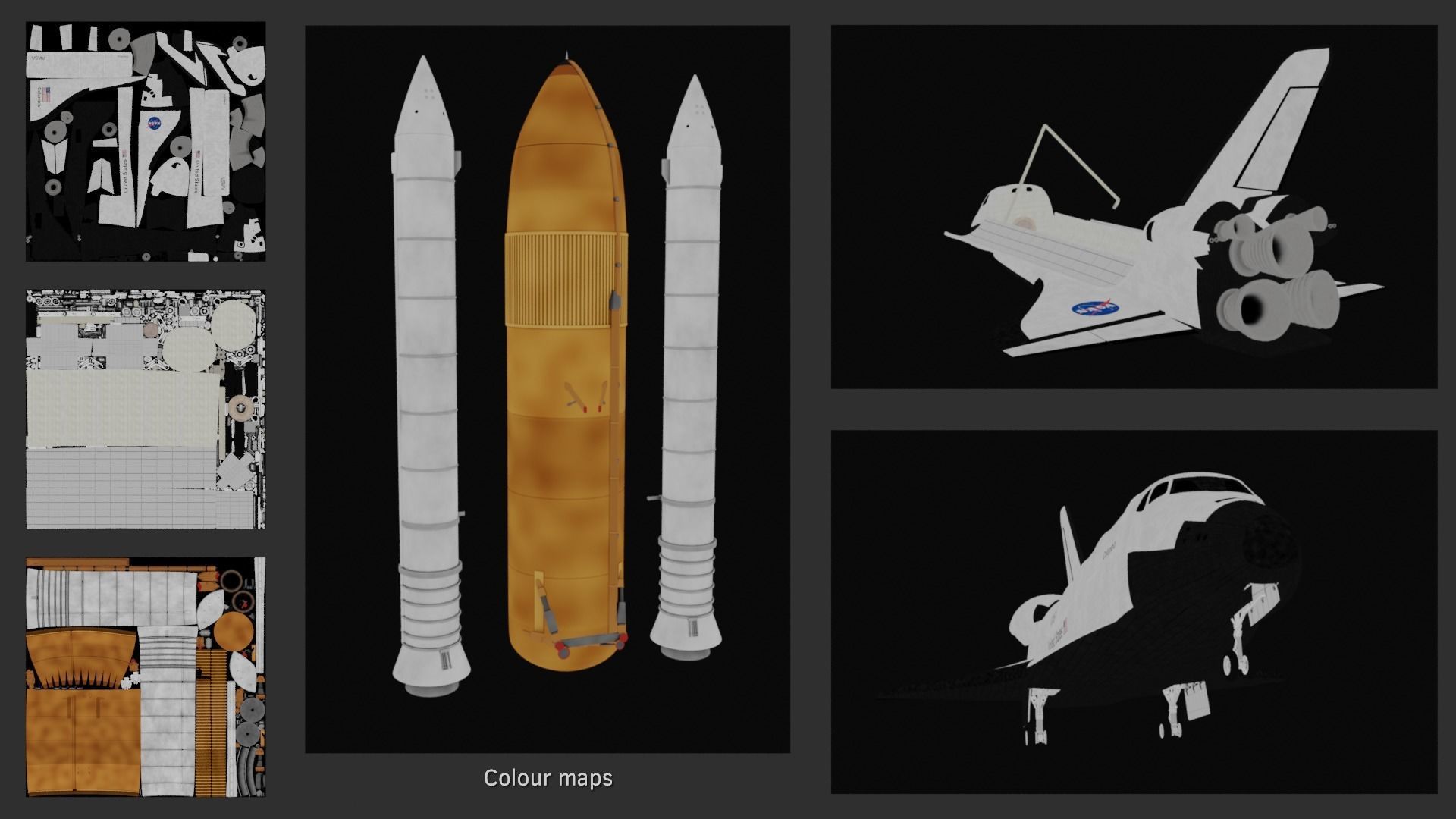 Space Shuttle 3D model animated rigged | CGTrader