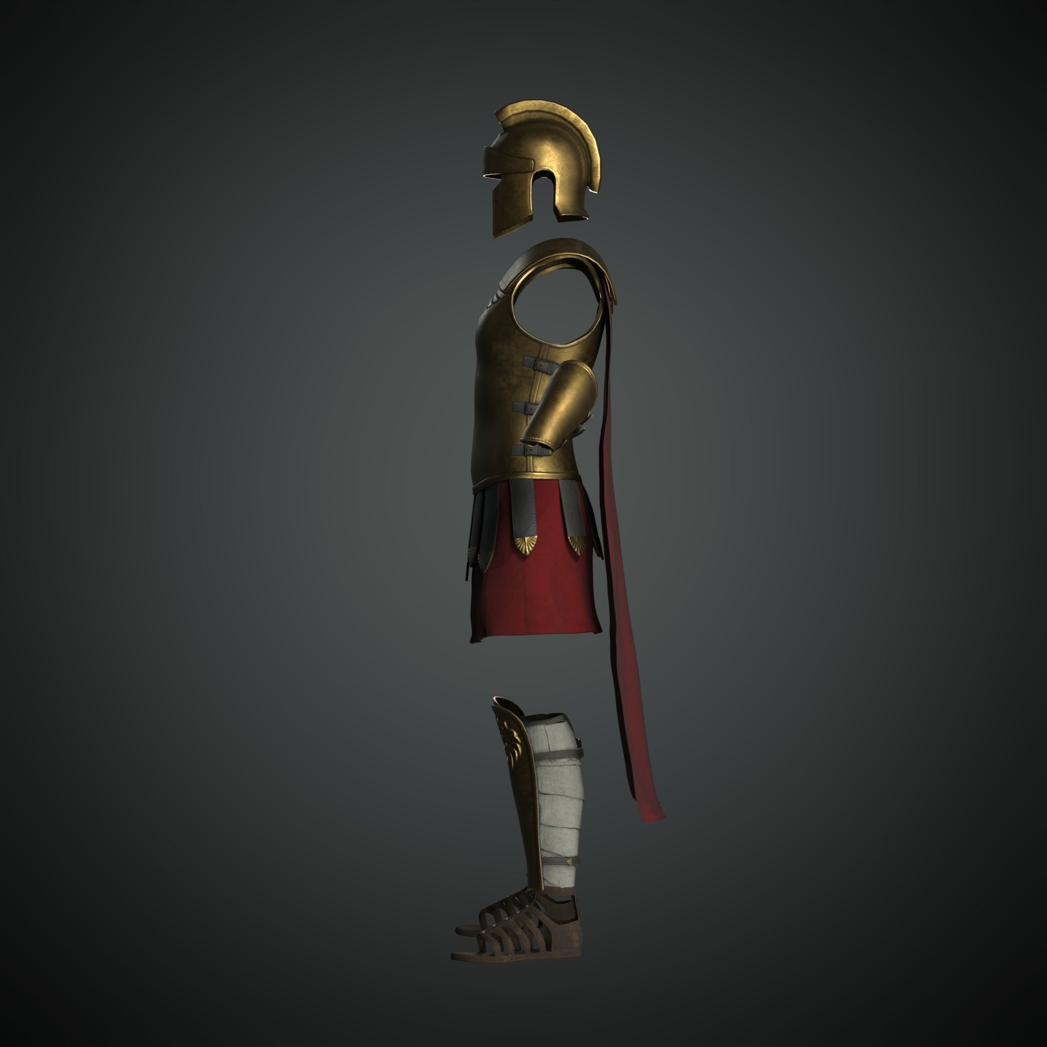 3D model Roman God of War - Fantasy Armor VR / AR / low-poly | CGTrader
