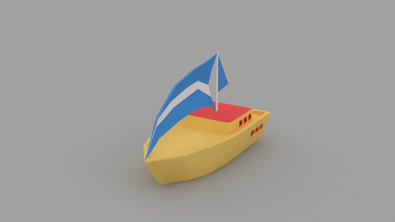 3D model 3d low polygon plane ship VR / AR / low-poly | CGTrader