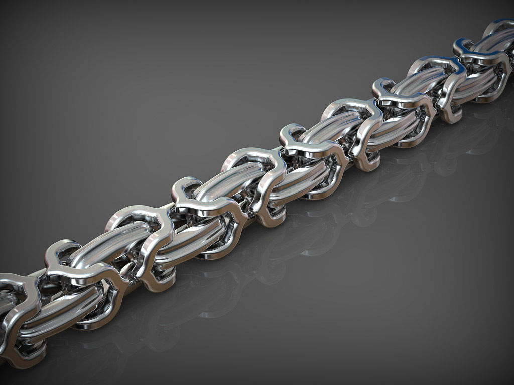 Chain Link 222 3D model 3D printable | CGTrader