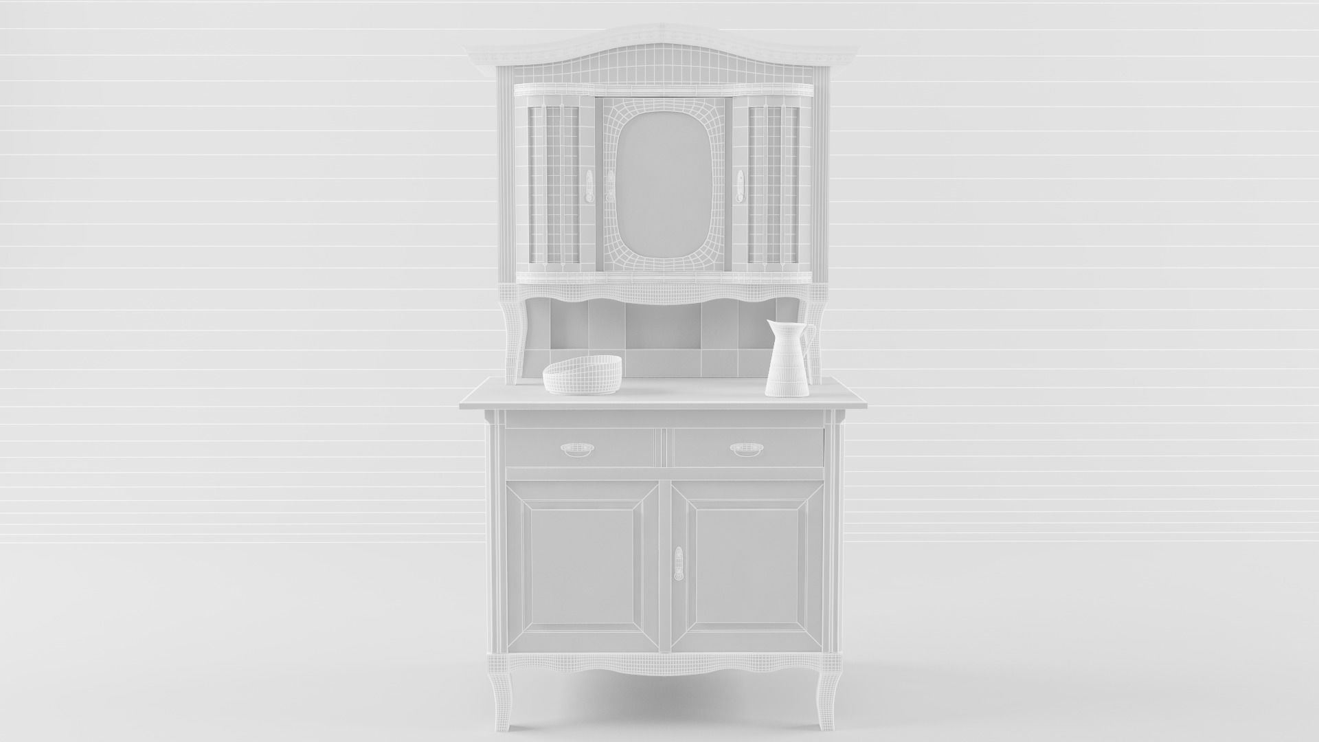 old kitchen cabinet 3D model | CGTrader