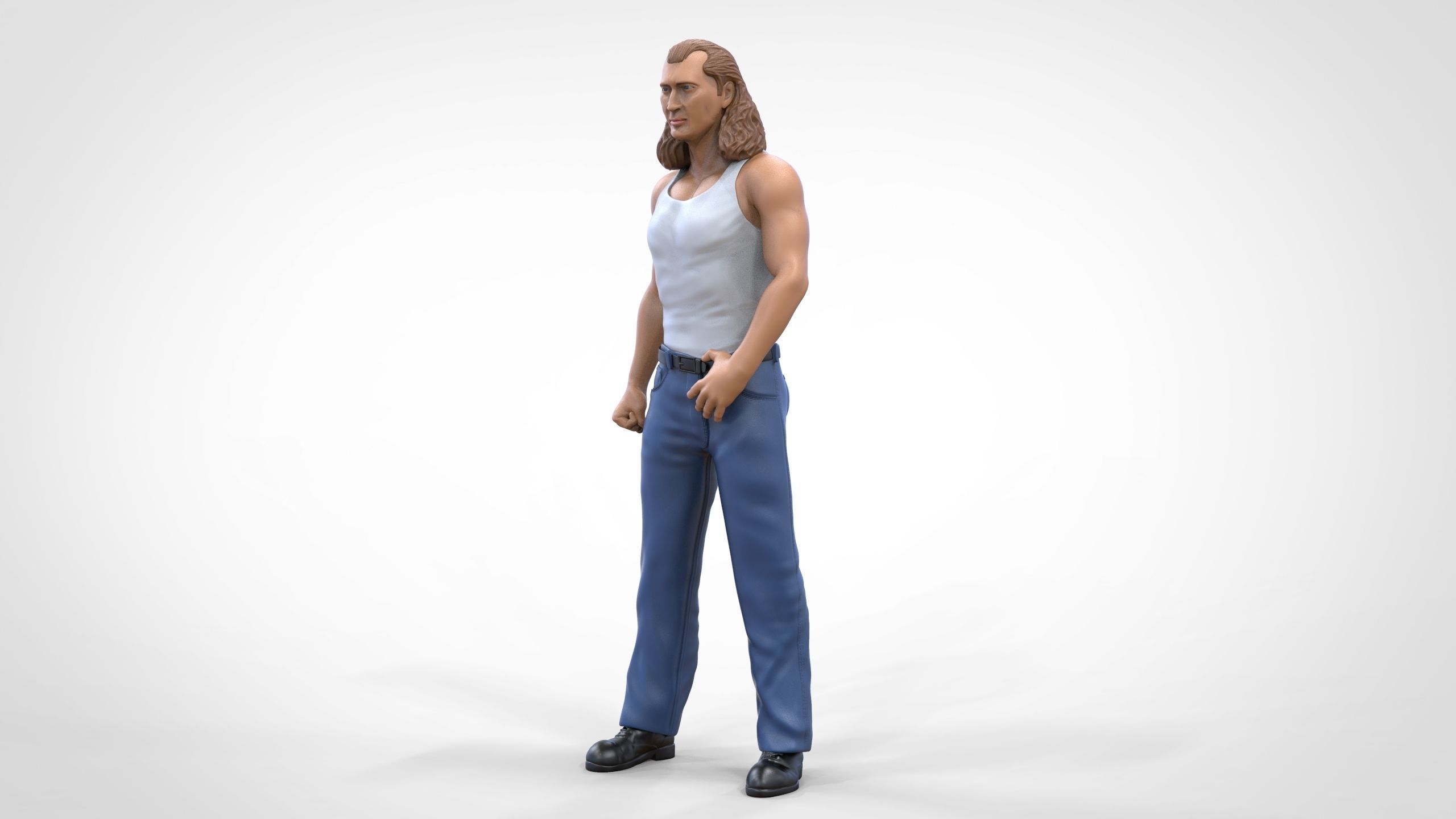 Nicolas Cage in Con Air movie 3D model 3D printable | CGTrader