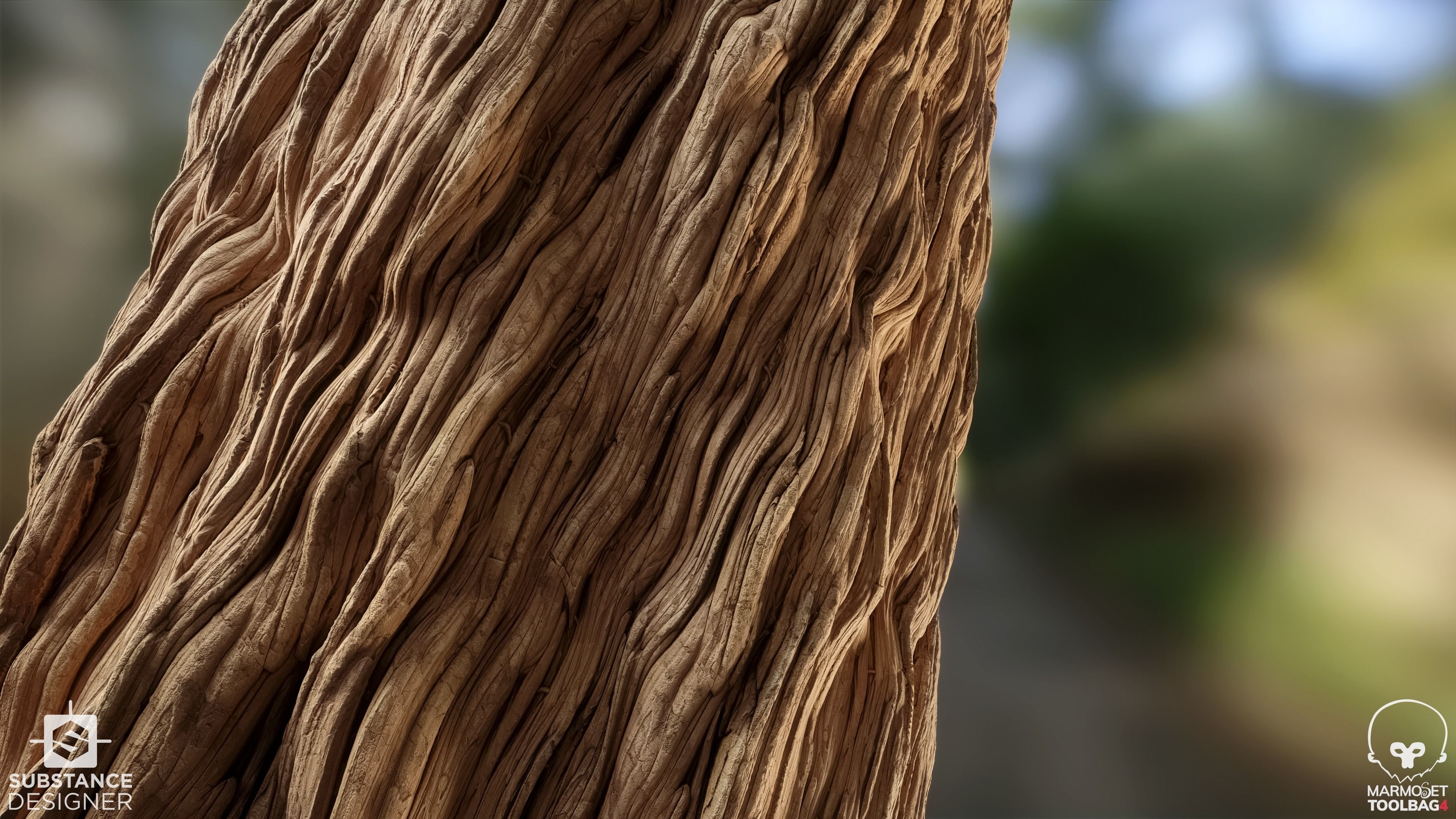Fantasy Tree Bark Brown - Substance Designer Texture | CGTrader