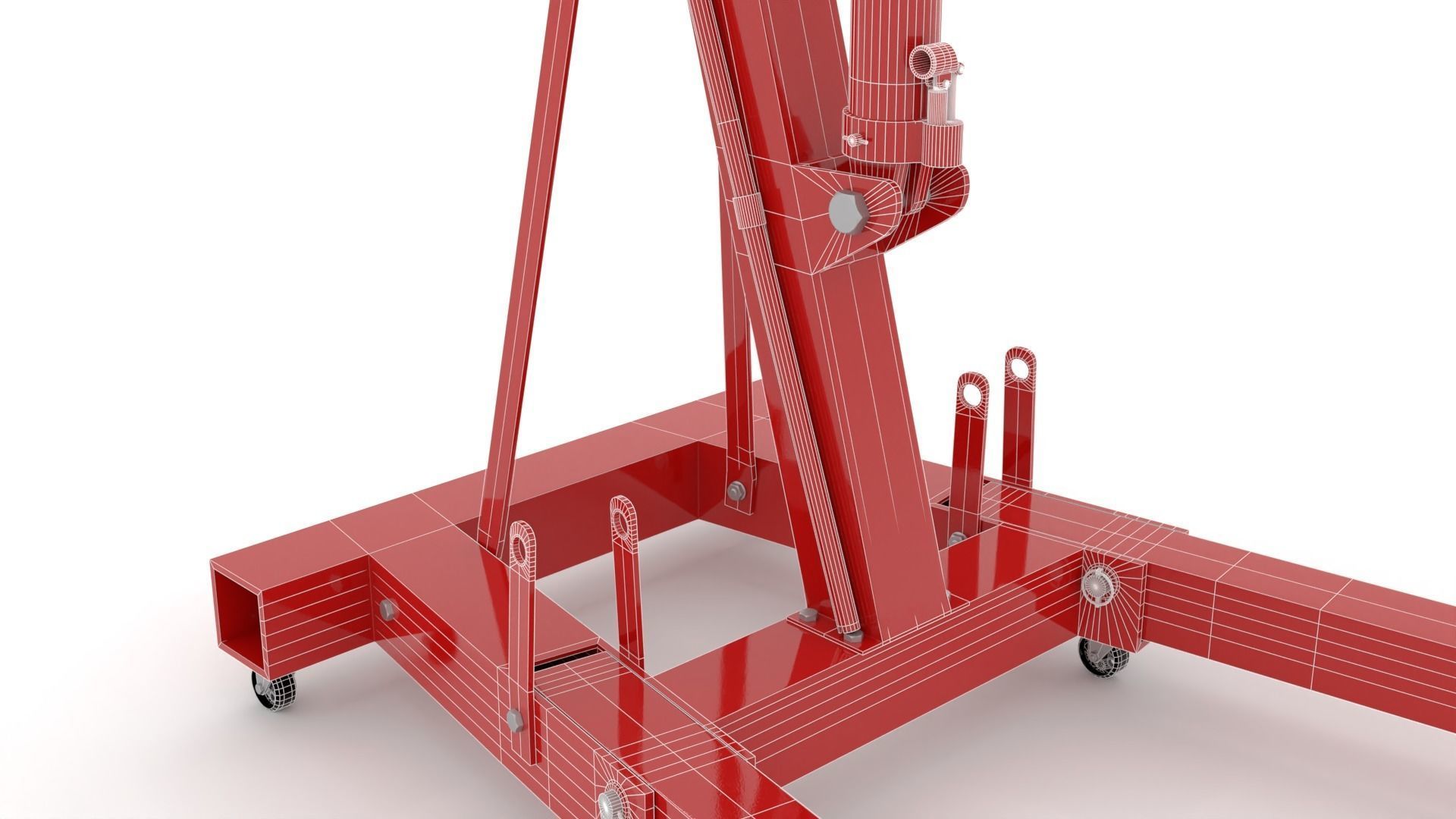 Engine Hoist v2 High Poly 3D model rigged | CGTrader