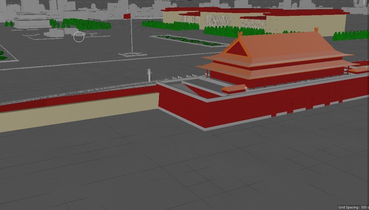 Tiananmen Square 3D model free 3D model | CGTrader
