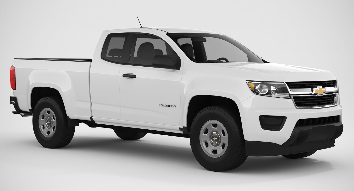 Chevrolet Colorado 2018 Extended Cab 3D model | CGTrader