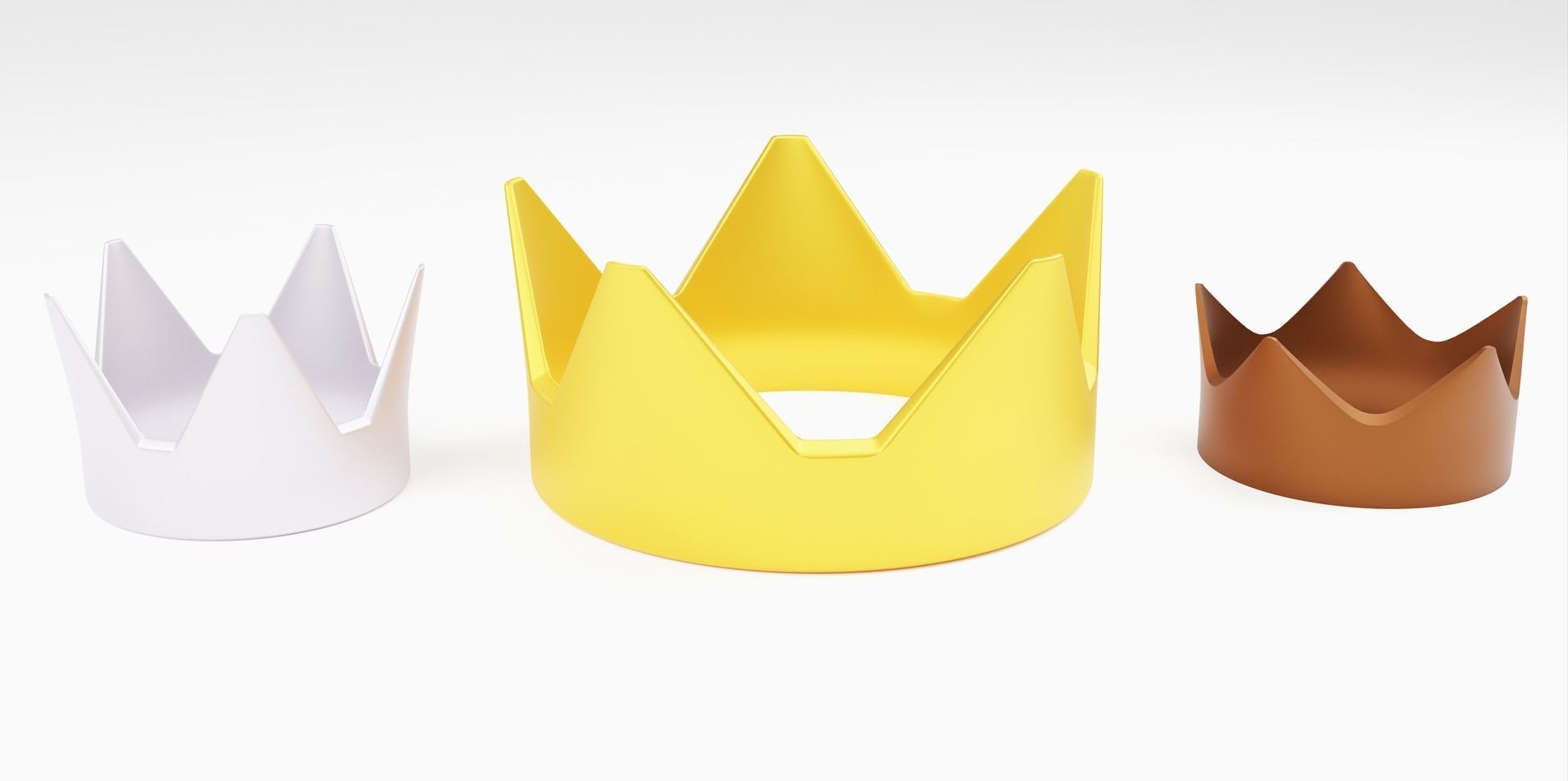 Crowns three free 3D model | CGTrader