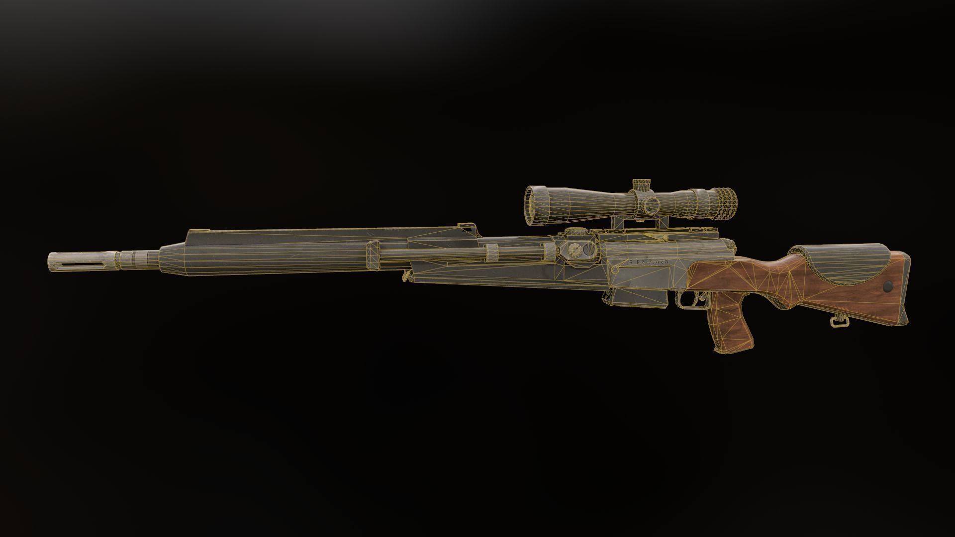 3D model FR-f2 sniper rifle VR / AR / low-poly | CGTrader