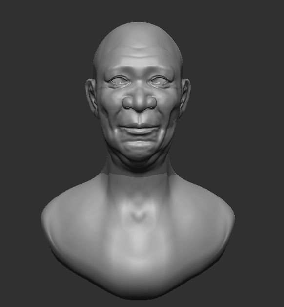 Morgan Freeman head 3D model 3D printable | CGTrader