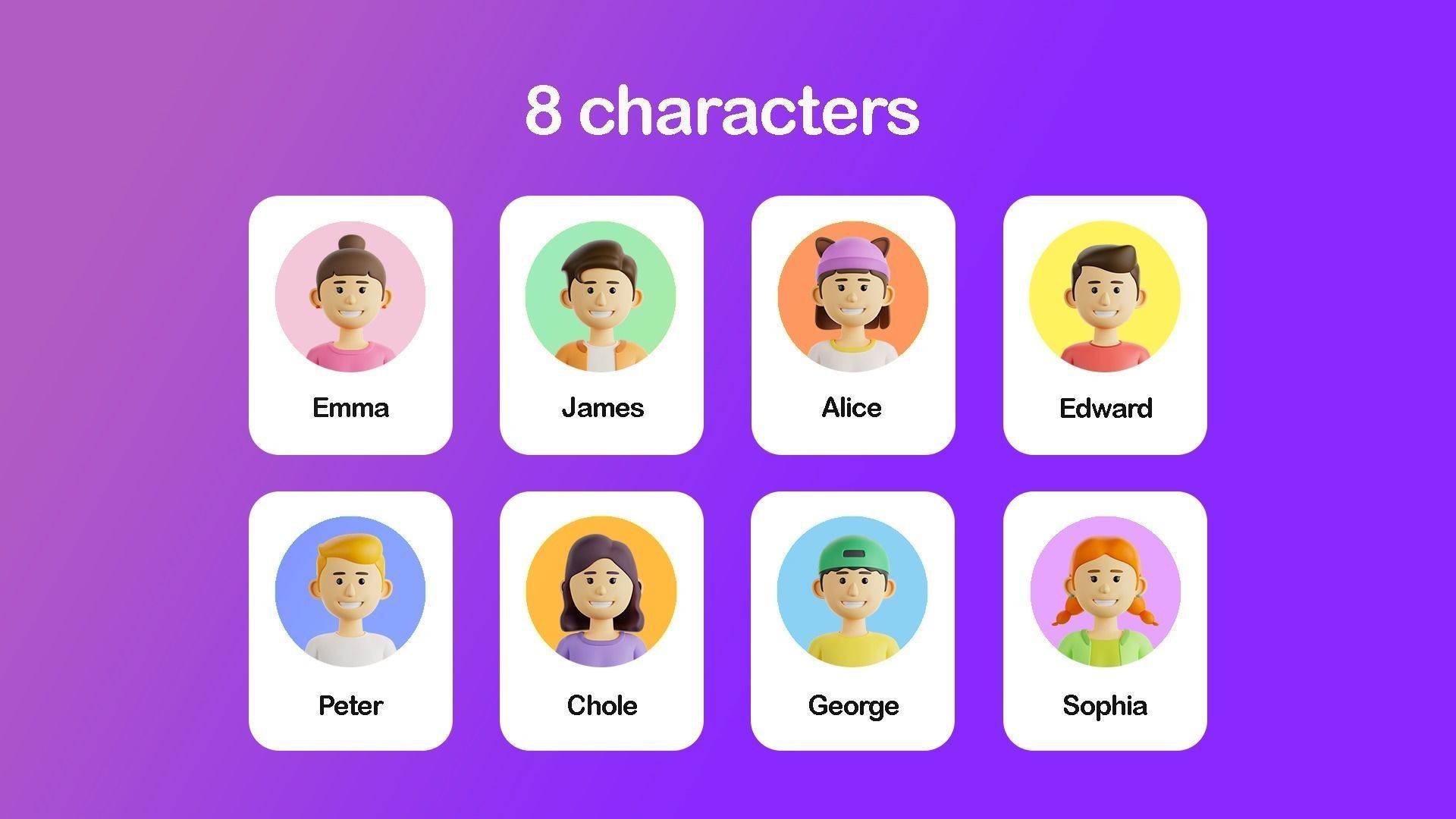 3D Rigged Characters Pack 3D model rigged | CGTrader