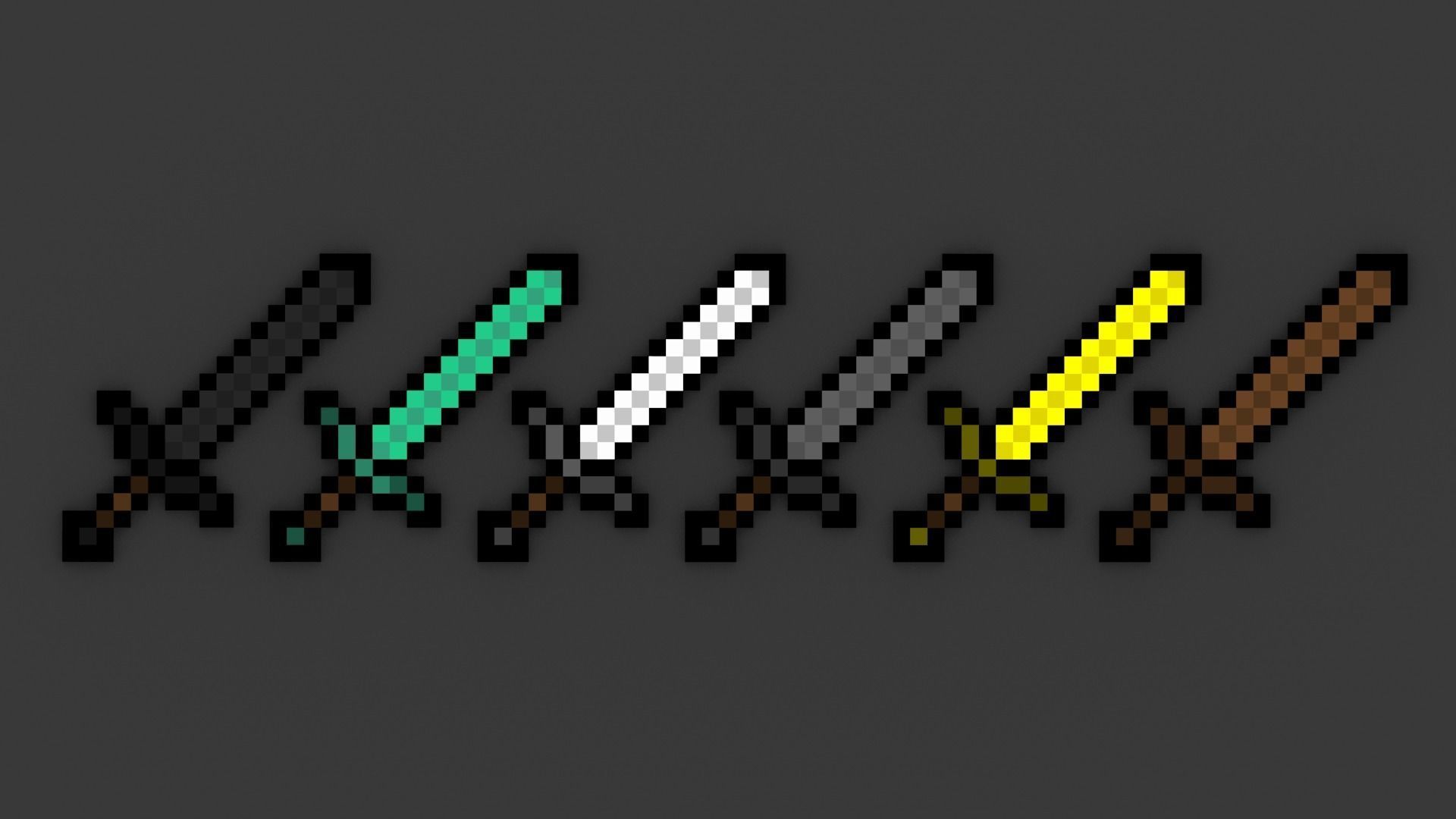 minecraft sword free VR / AR / low-poly 3D model | CGTrader