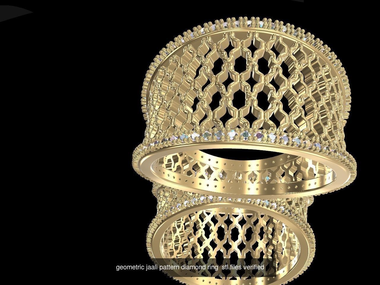jali pattern rings collection stl verified | CGTrader