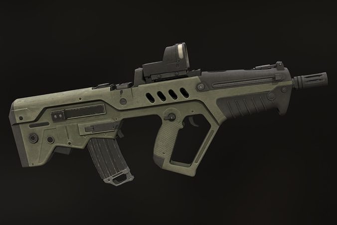 3D model TAR-21 assault rifle VR / AR / low-poly | CGTrader
