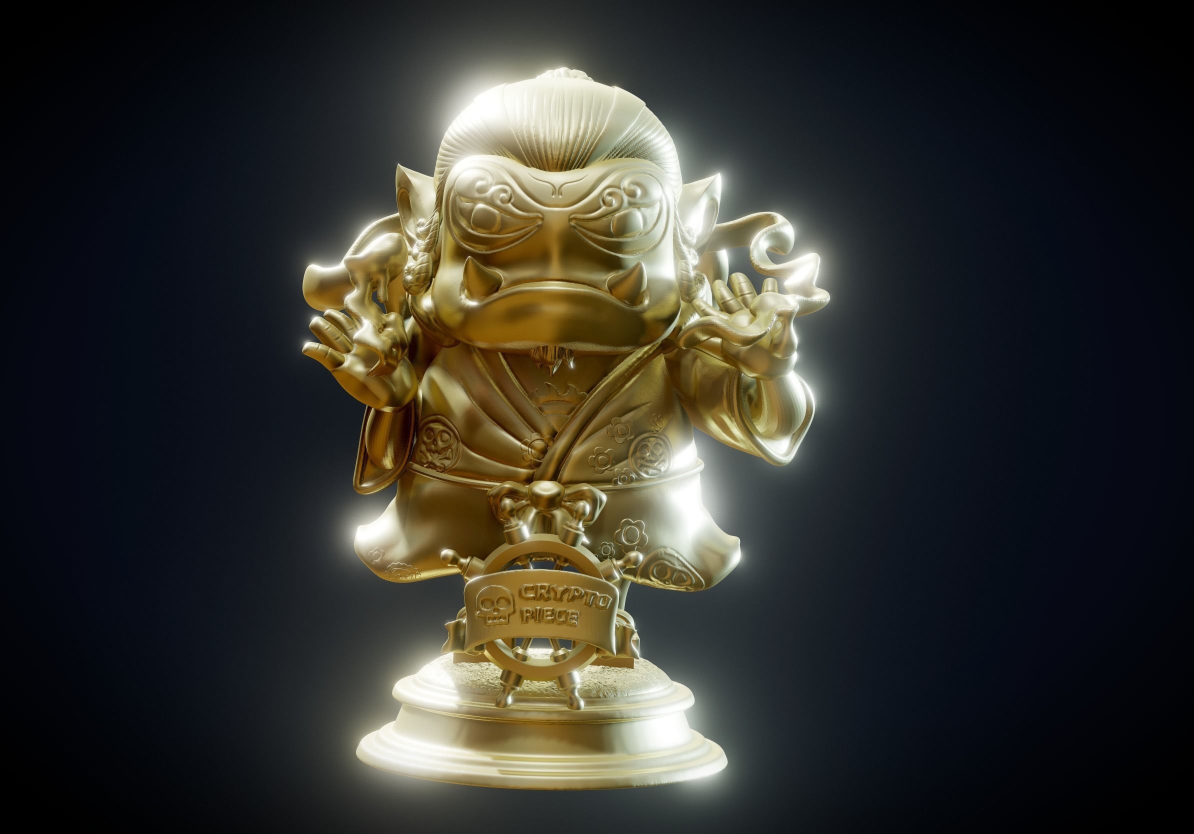 Model samurai obj 3D model 3D printable | CGTrader