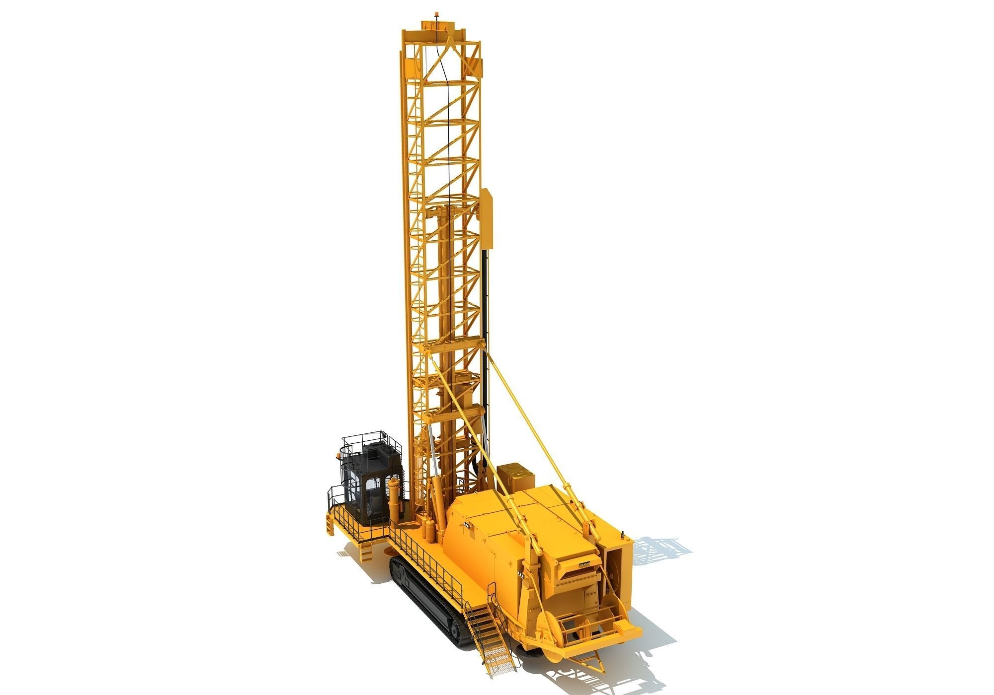 Rotary Drilling Rig 3D model | CGTrader