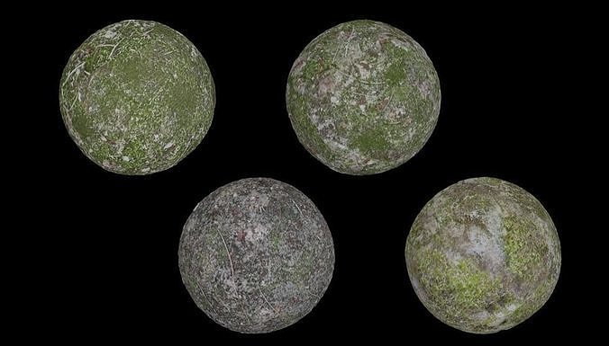 4 Soil Moss set 3D model | CGTrader