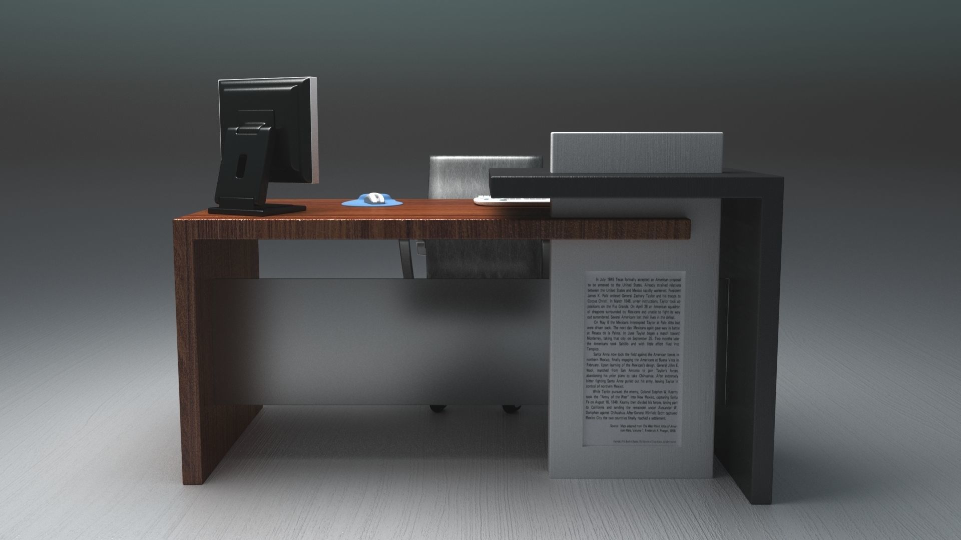 FREE Modern reception desk 3d model free 3D model | CGTrader