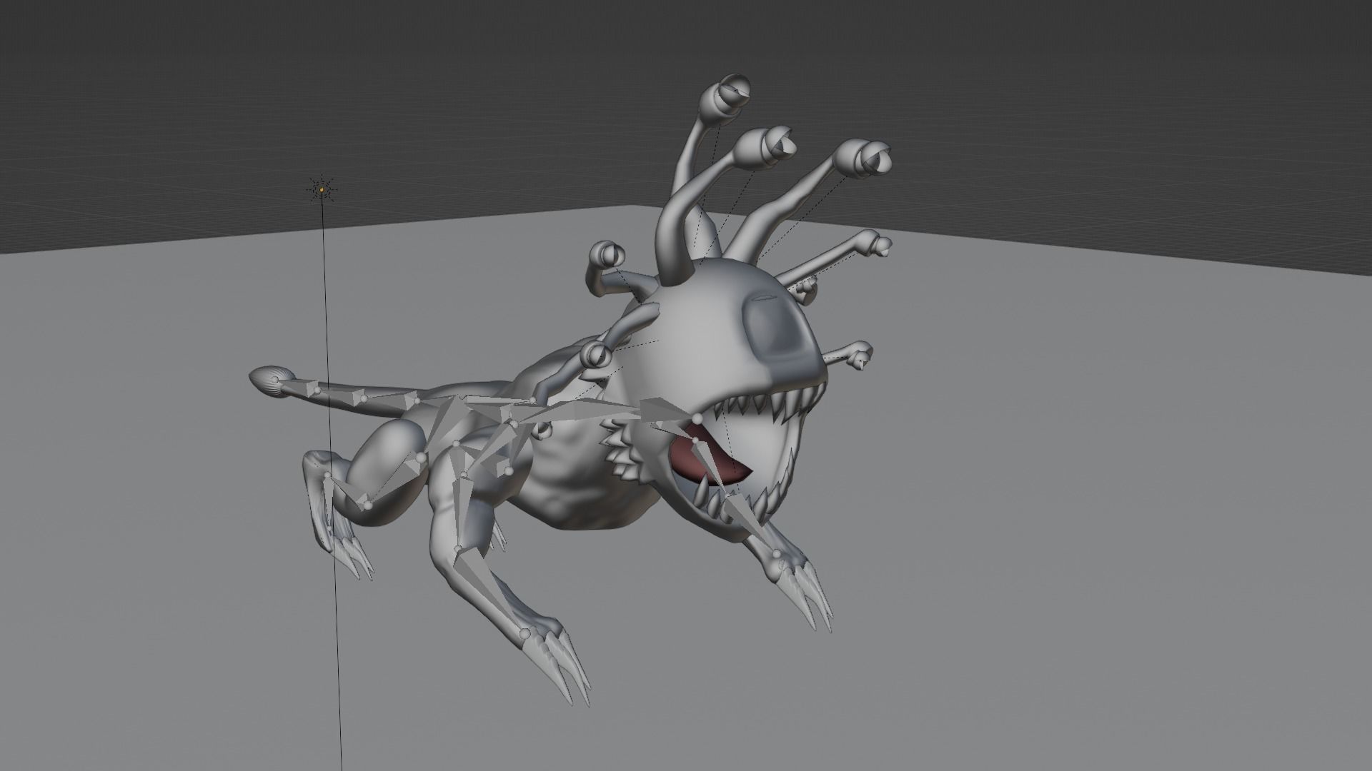 eye monster 3D model animated rigged | CGTrader