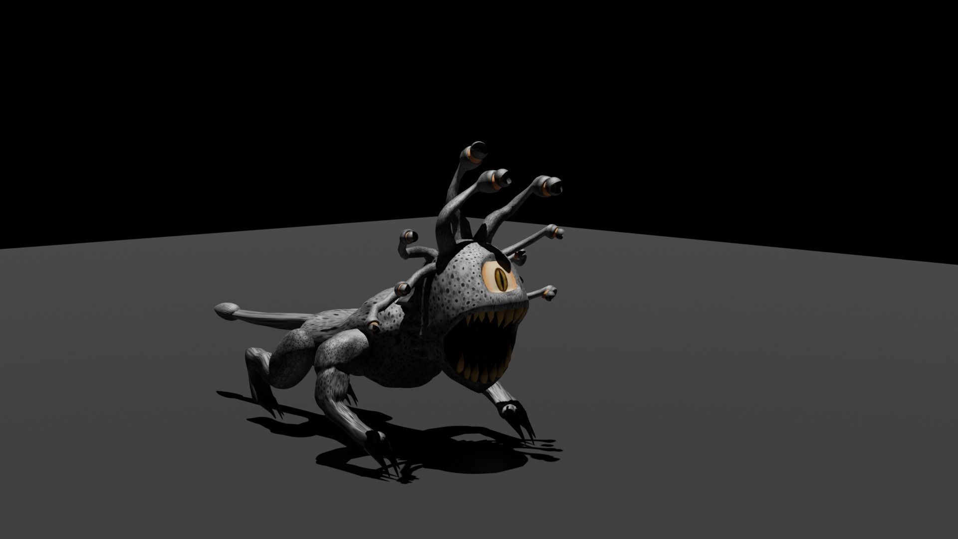 eye monster 3D model animated rigged | CGTrader