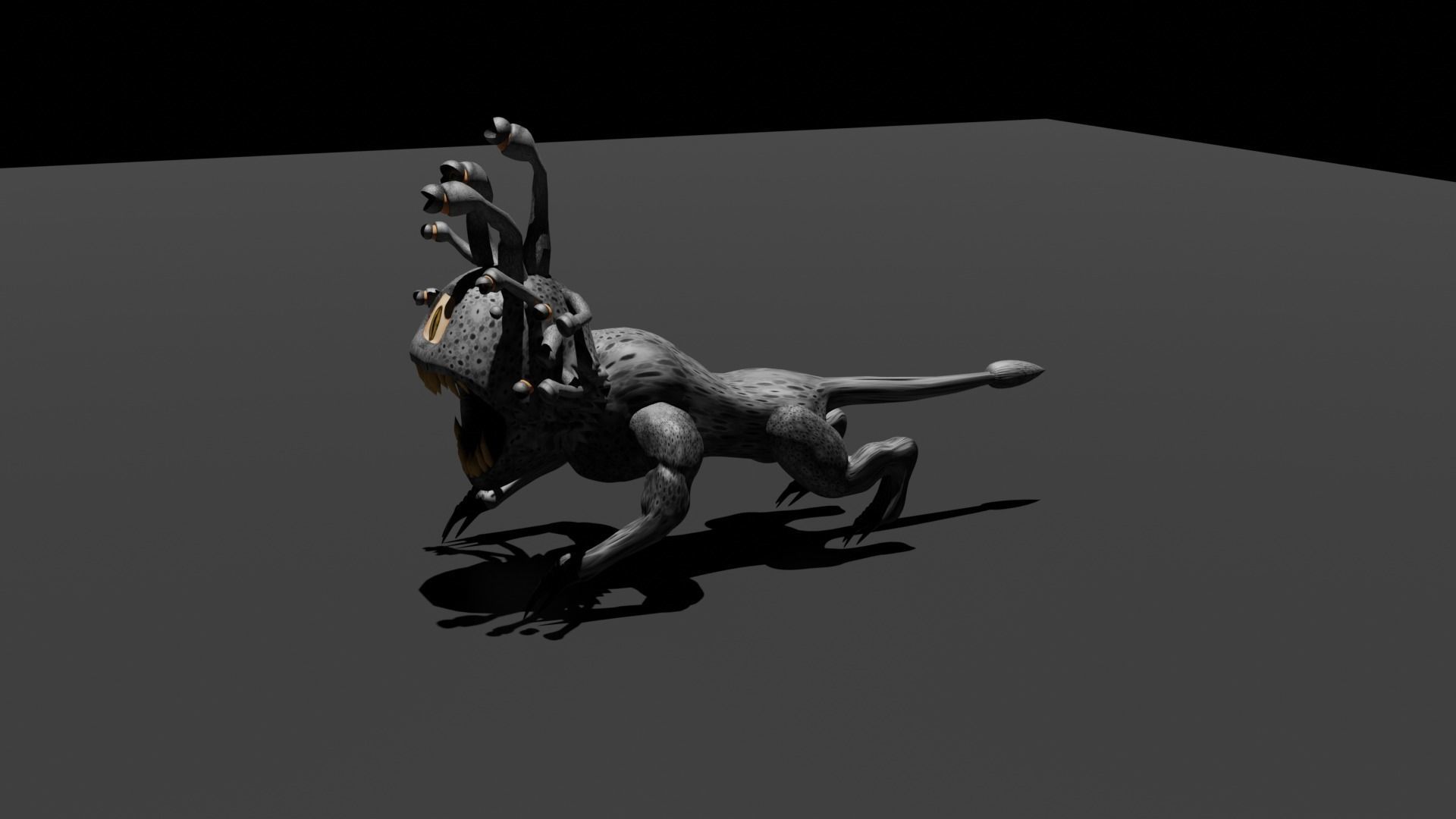 eye monster 3D model animated rigged | CGTrader