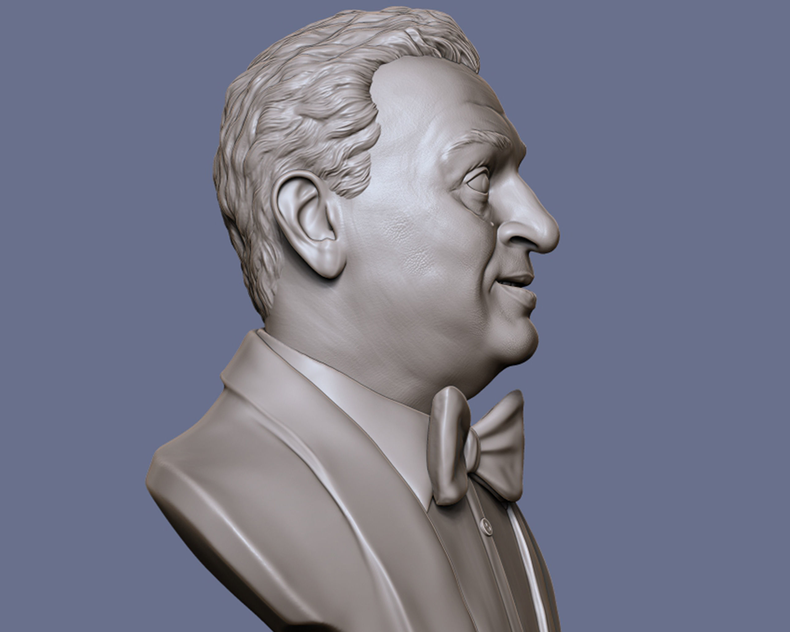 Rodney Dangerfield 3D portrait sculpture 3D model 3D printable | CGTrader