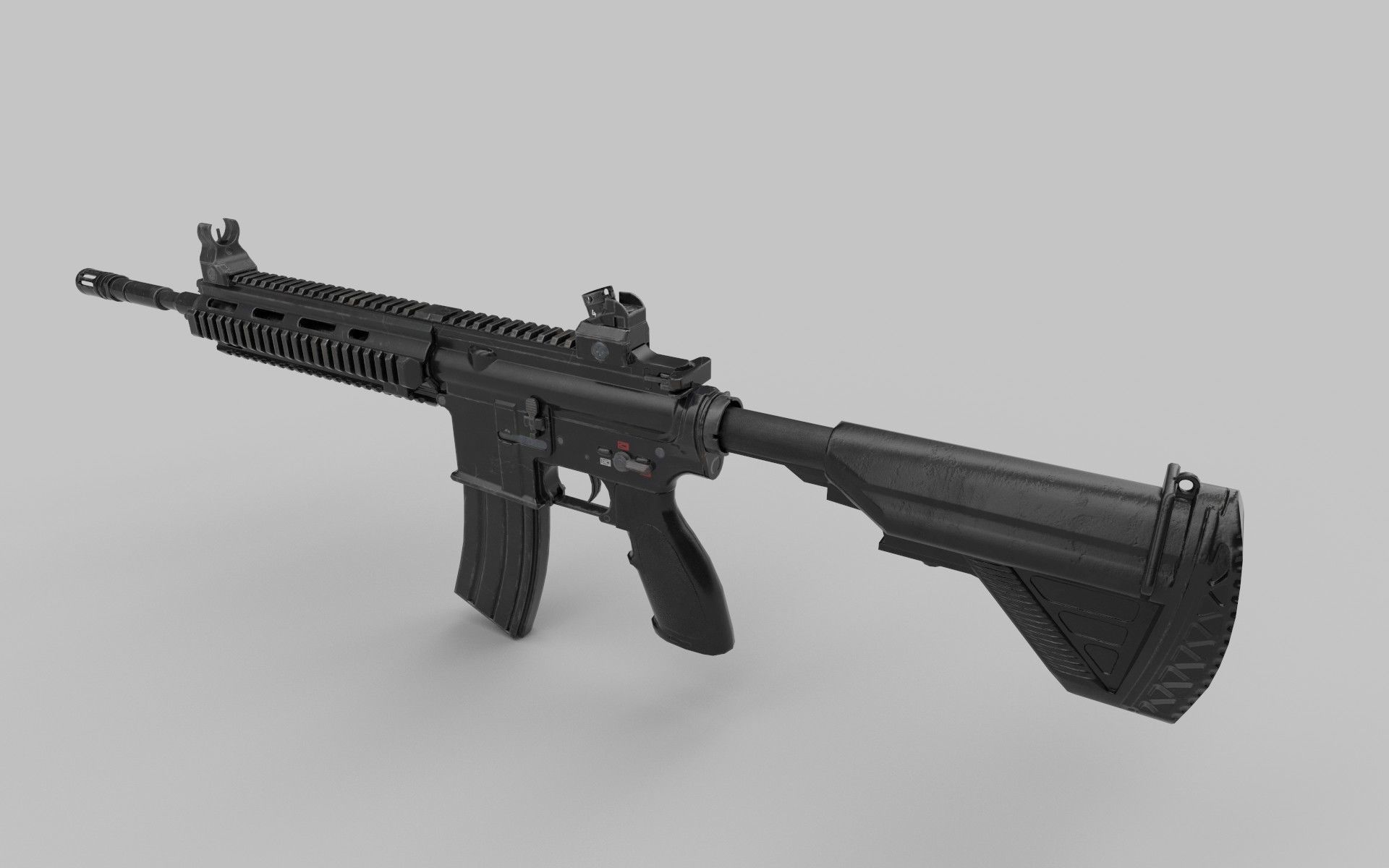 3D model M416 RIFLE Low-poly 3D model VR / AR / low-poly | CGTrader