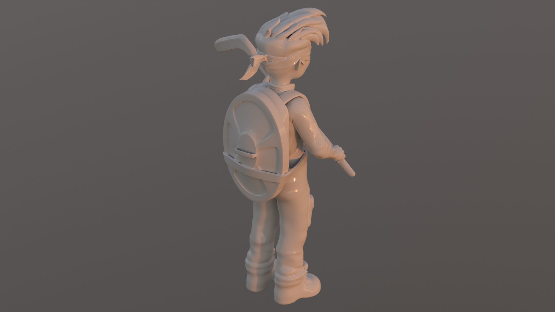 Zach TMNT 1987 Printable 3D model 3D printable | CGTrader