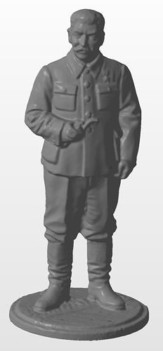 Stalin statue of soldier in uniform 3D model 3D printable | CGTrader