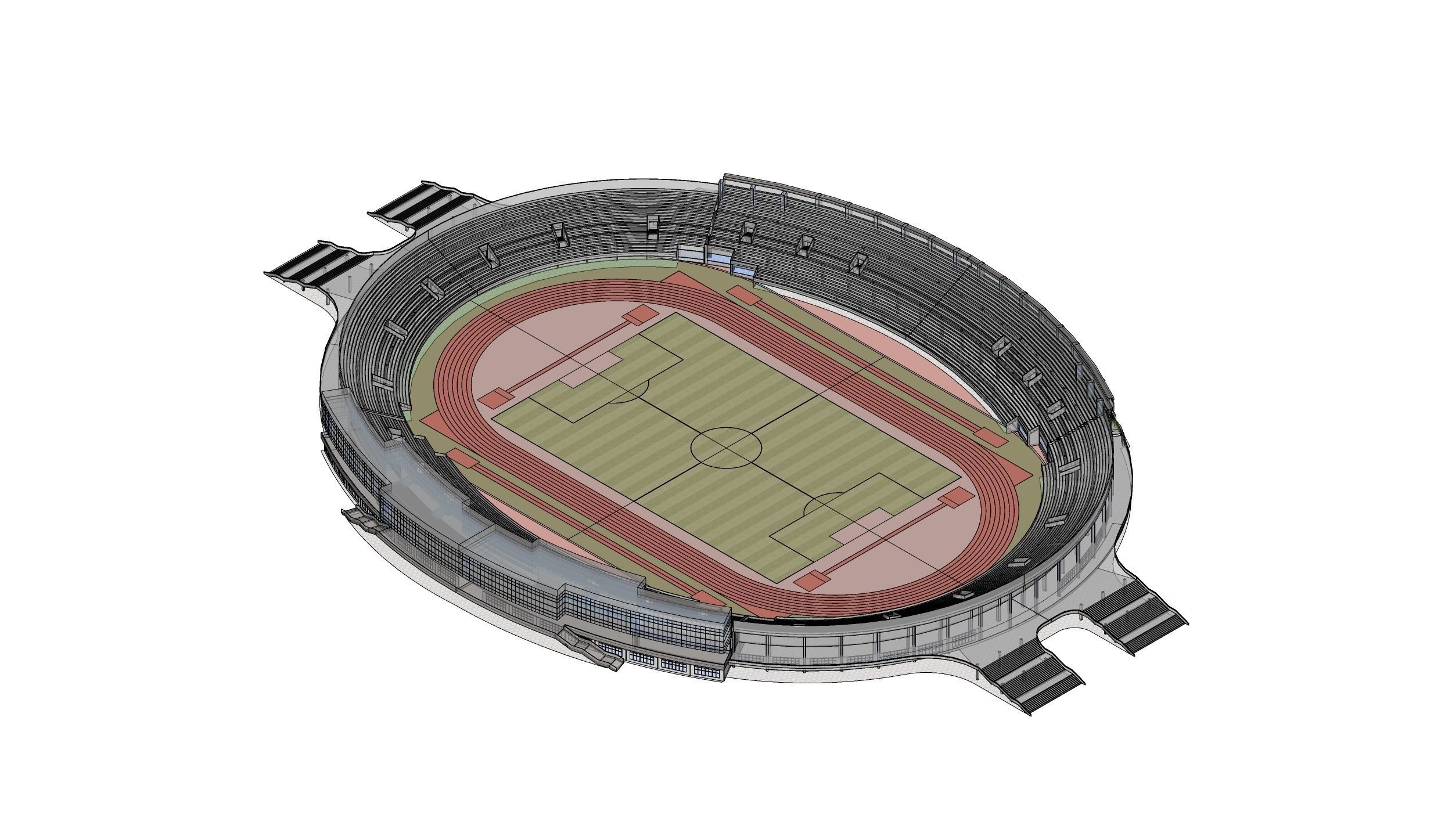 small stadium 3D model | CGTrader