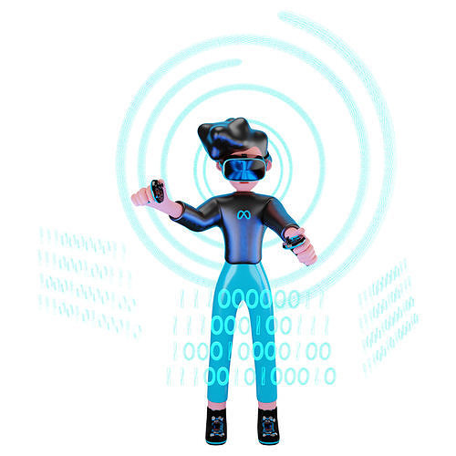 3D model Metaverse Virtual Programming VR / AR / low-poly | CGTrader