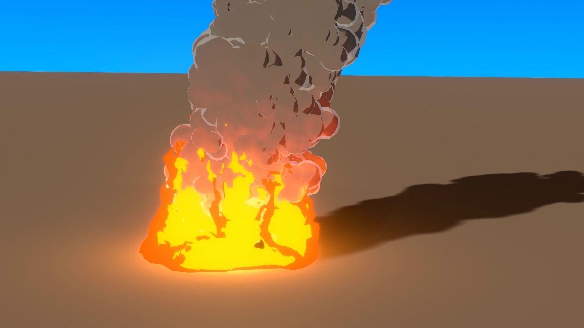 For Anime in Blender - Fire and Smoke 3D model animated | CGTrader