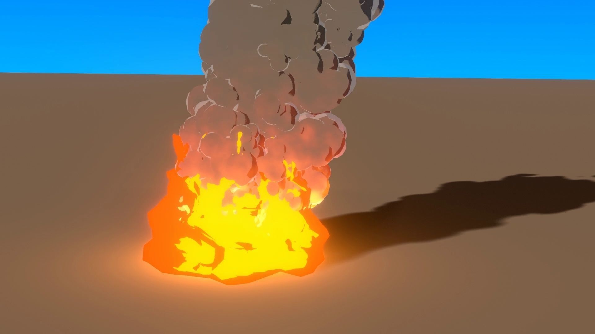 For Anime in Blender - Fire and Smoke 3D model animated | CGTrader