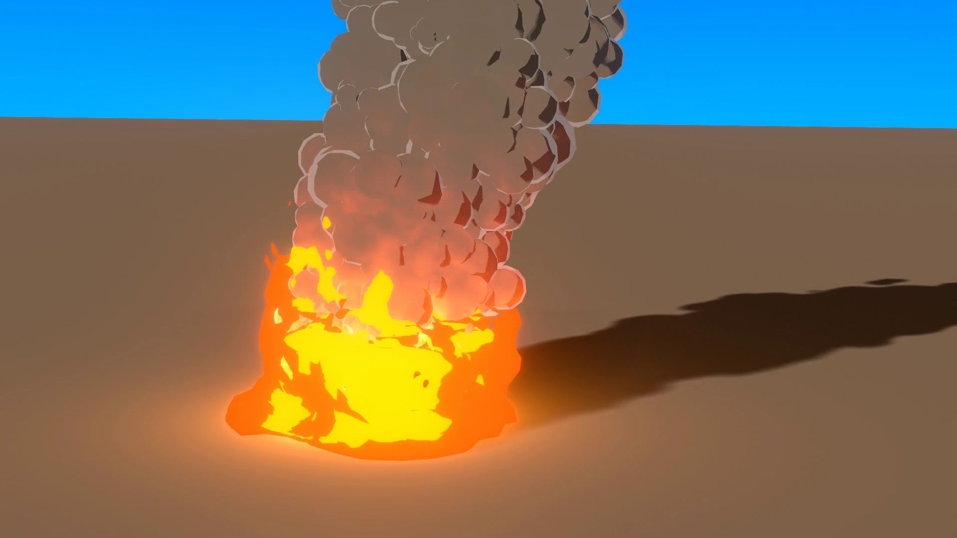 For Anime in Blender - Fire and Smoke 3D model animated | CGTrader