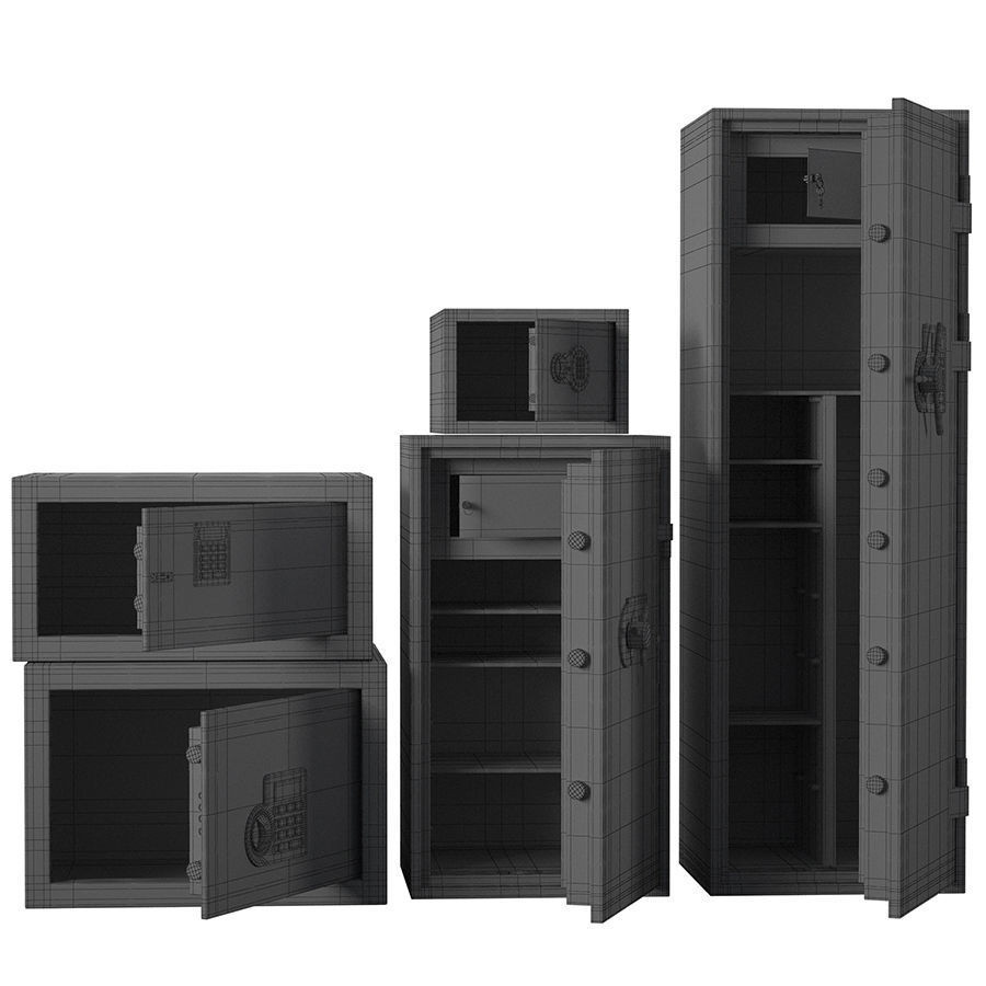 Set of safes 3D model | CGTrader