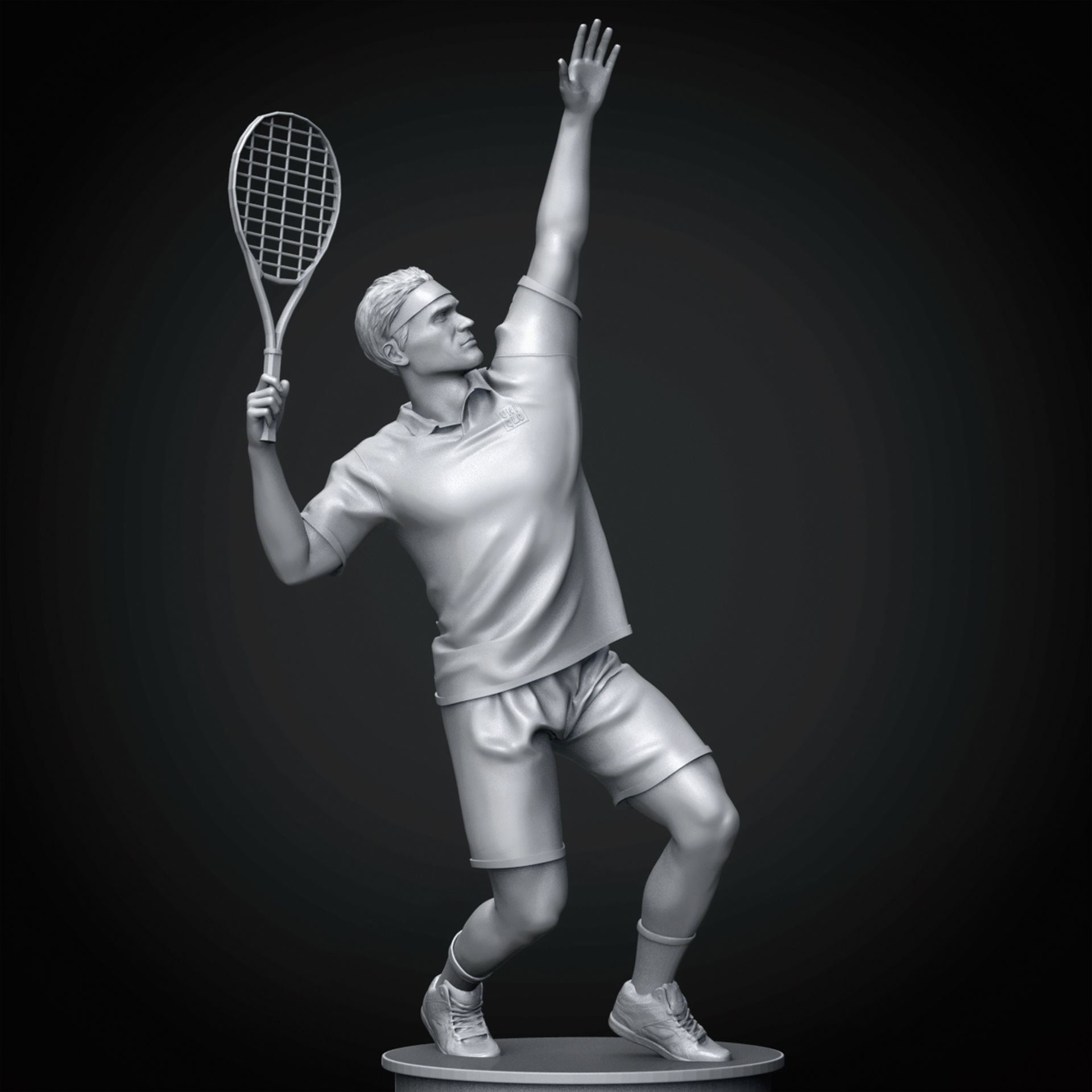 Roger Federer 3D Printable 2 3D model 3D printable | CGTrader