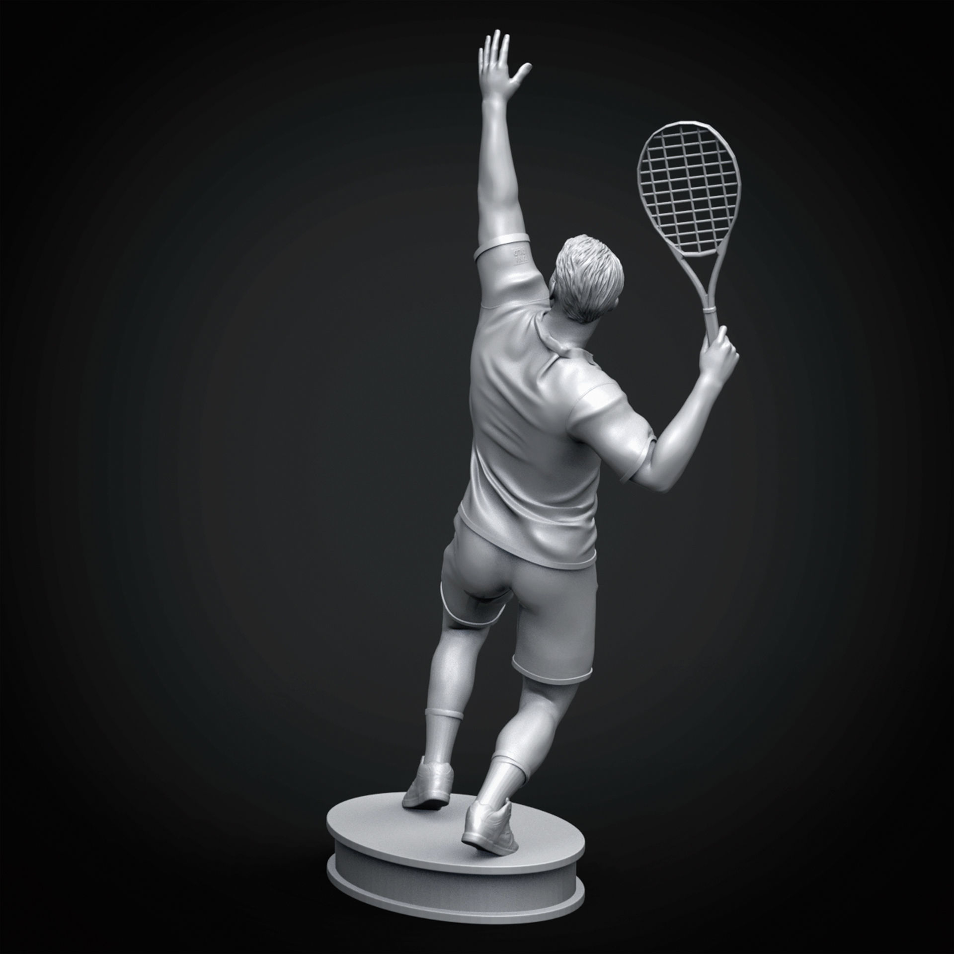Roger Federer 3D Printable 2 3D model 3D printable | CGTrader