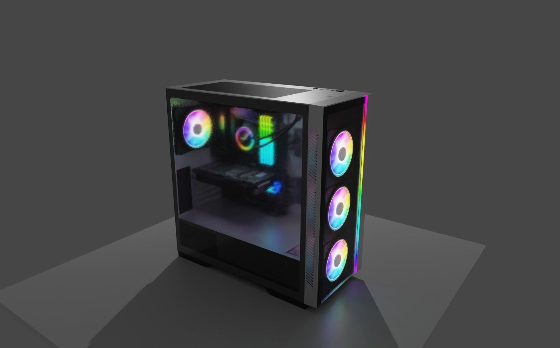 Custom Gaming PC free 3D model | CGTrader