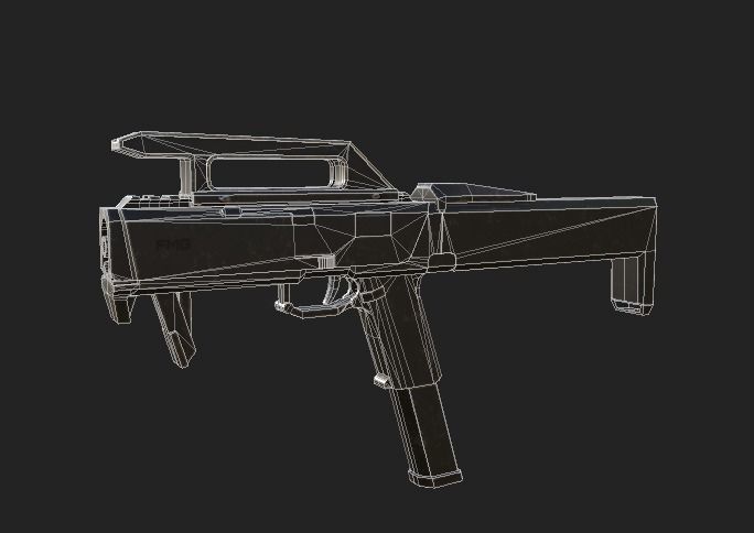 3D model FMG - Submachine Gun VR / AR / low-poly | CGTrader