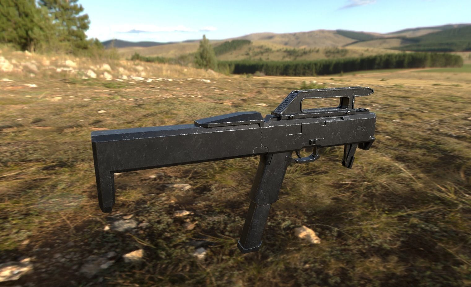 3D model FMG - Submachine Gun VR / AR / low-poly | CGTrader