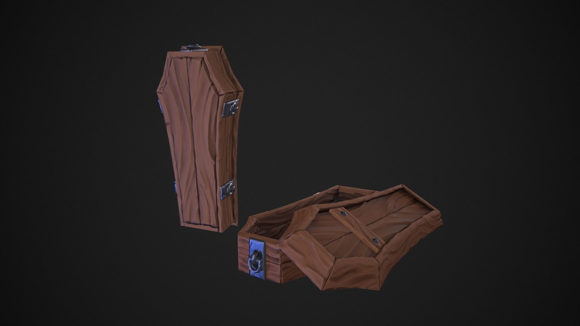 3D model Stylized coffin VR / AR / low-poly | CGTrader