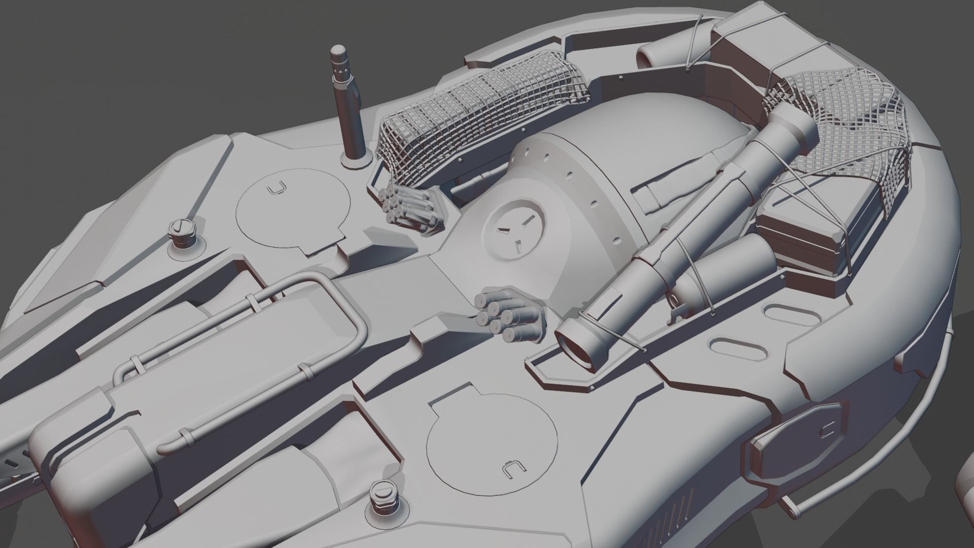 Walking tank TAMT2 3D model animated rigged | CGTrader