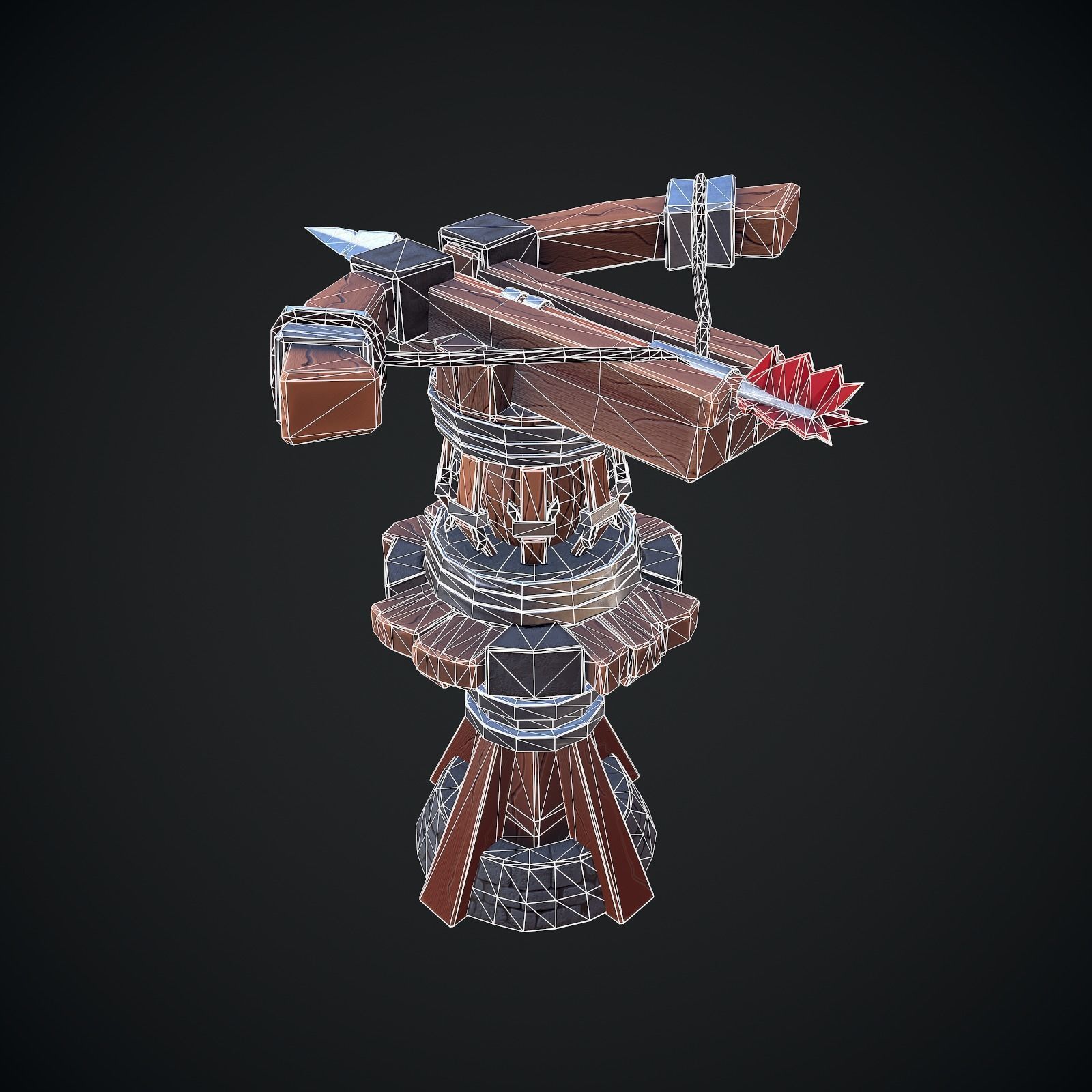 3D model Tower Crossbow VR / AR / low-poly | CGTrader