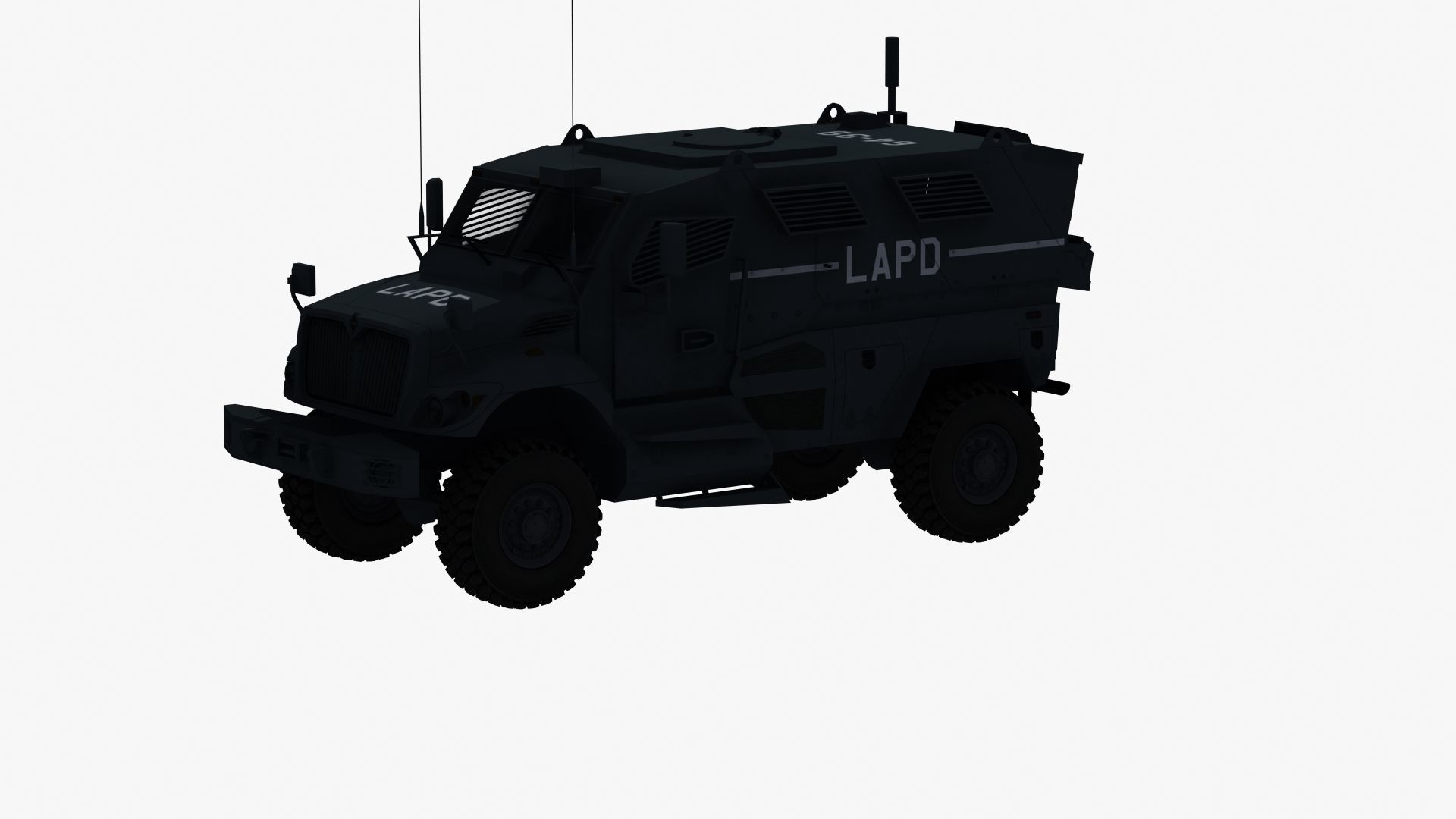 3D model Police MRAP VR / AR / low-poly | CGTrader