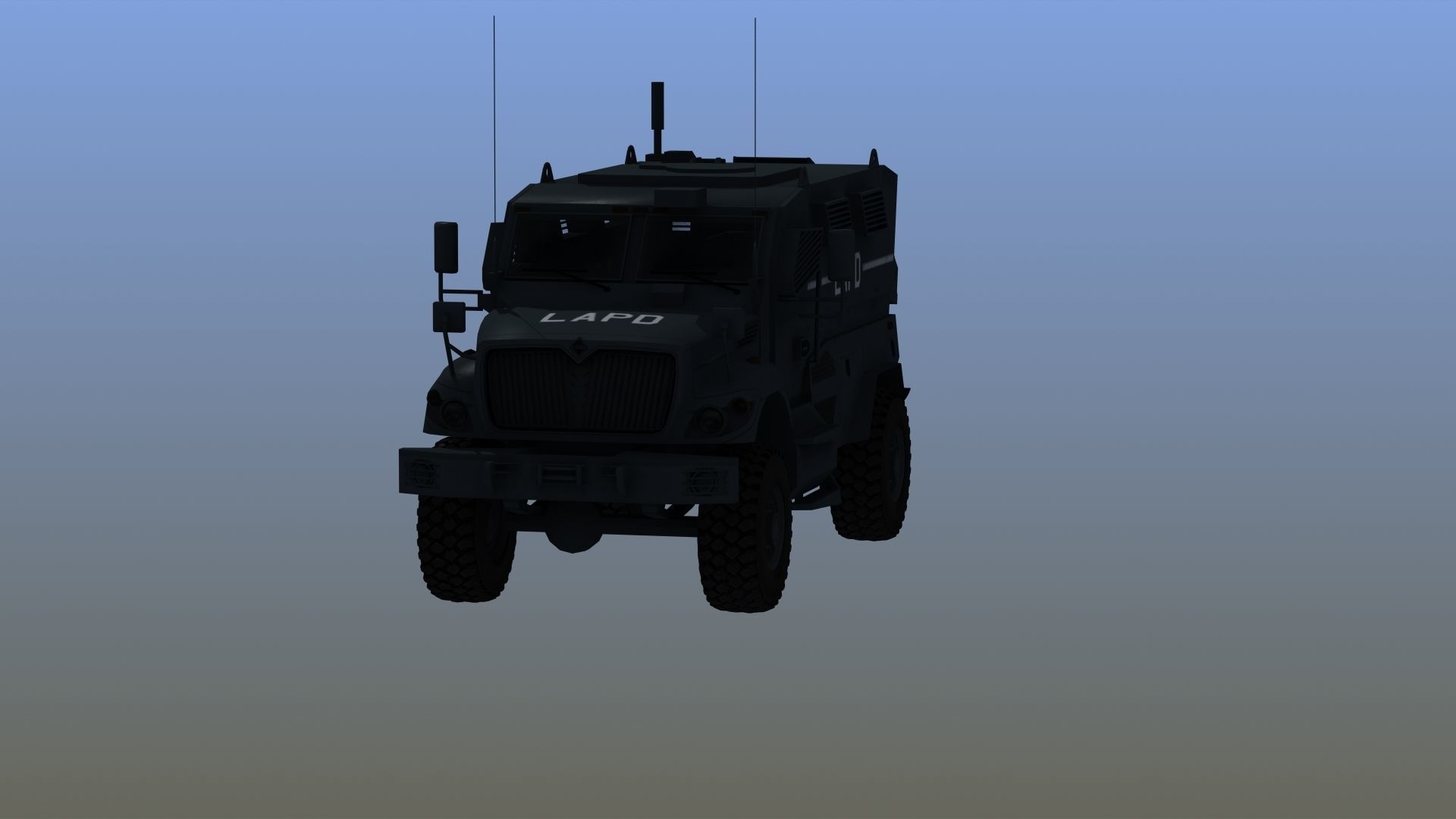 3D model Police MRAP VR / AR / low-poly | CGTrader