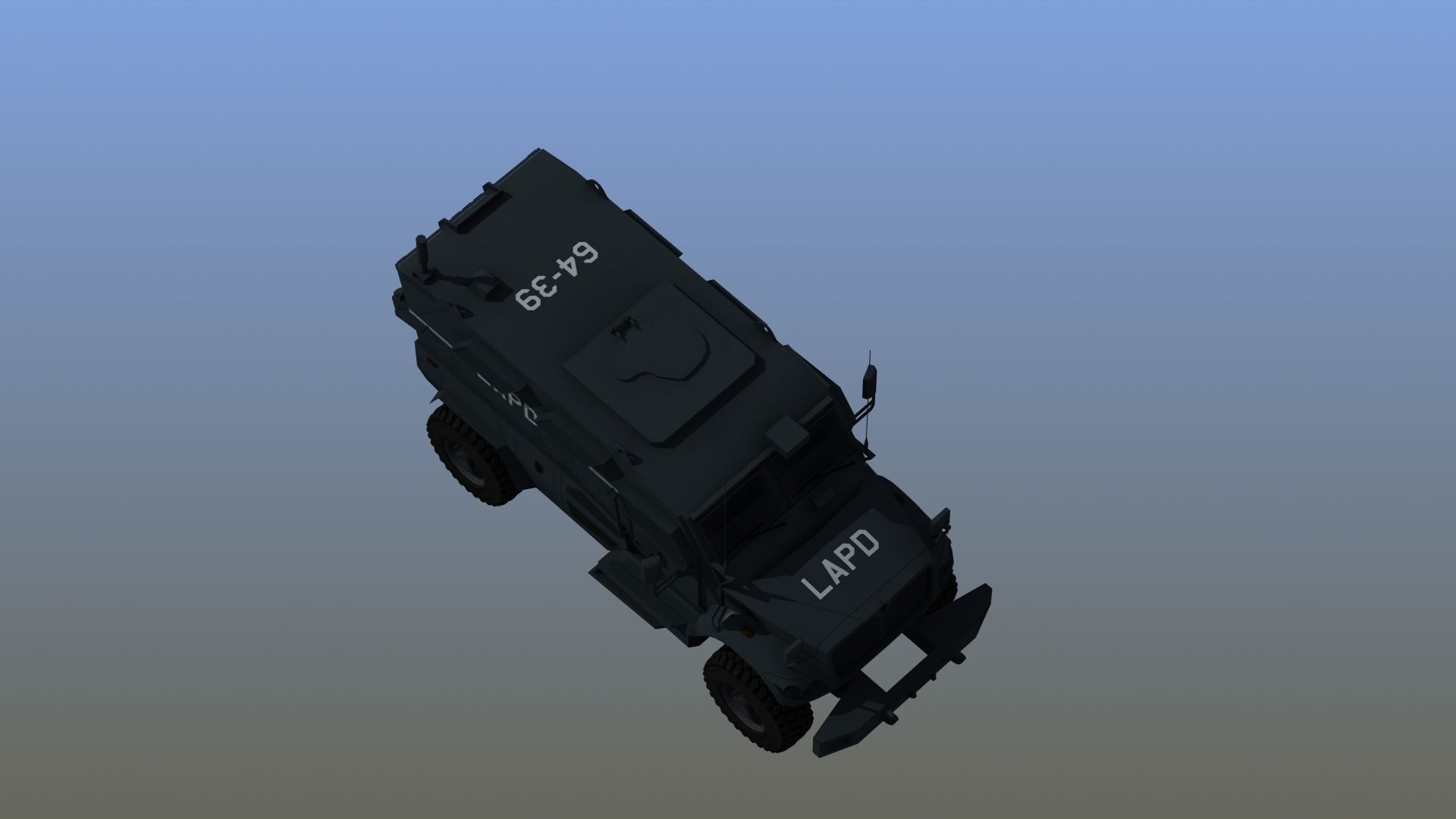3D model Police MRAP VR / AR / low-poly | CGTrader