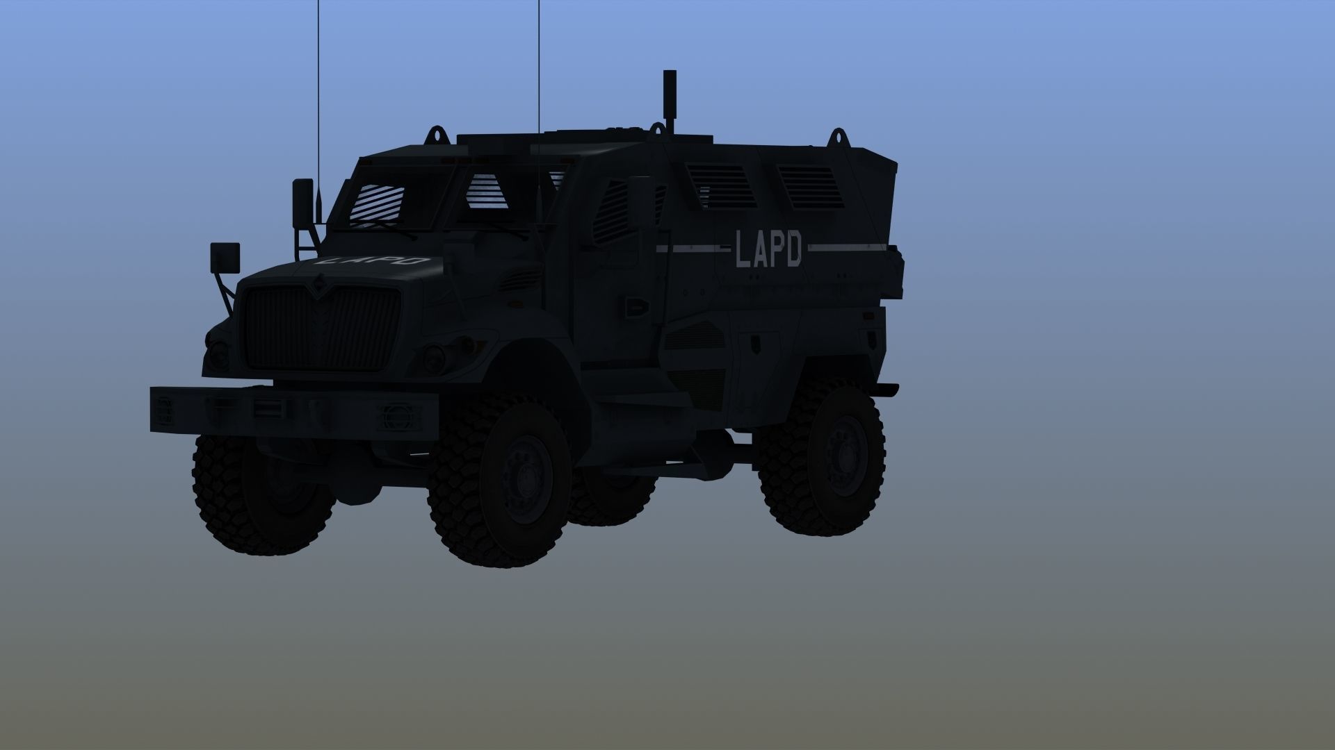 3D model Police MRAP VR / AR / low-poly | CGTrader