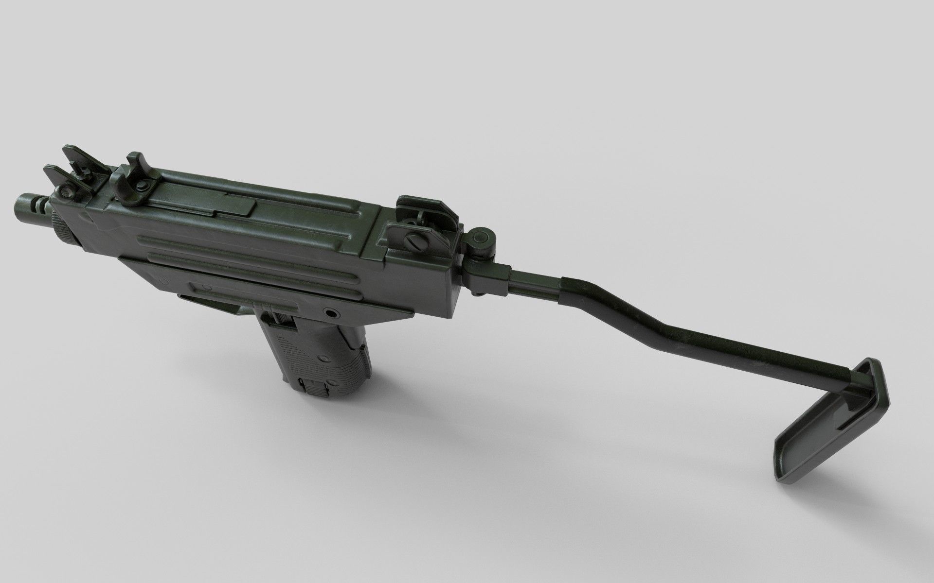 3D model Mini Uzi Low Poly 3D Model VR / AR / low-poly | CGTrader