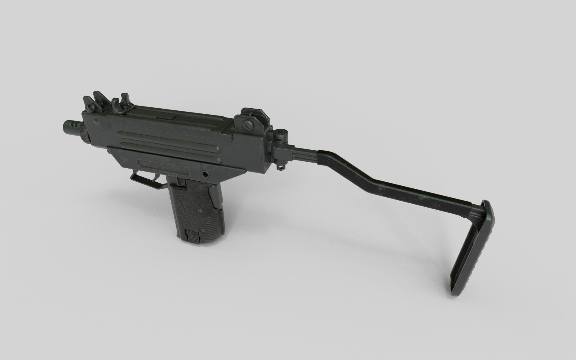 3D model Mini Uzi Low Poly 3D Model VR / AR / low-poly | CGTrader