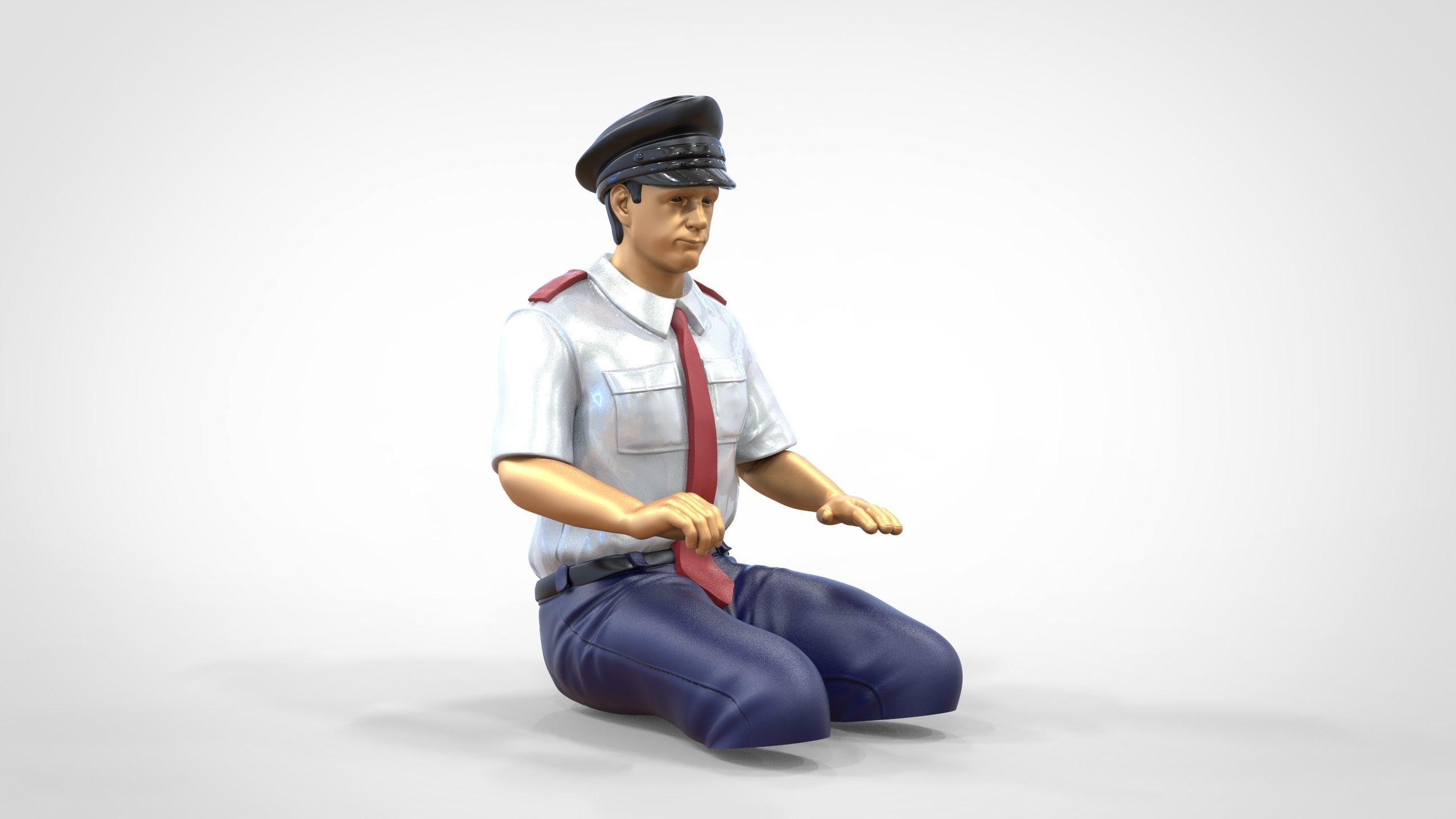 N2 City Train Driver 3D model 3D printable | CGTrader