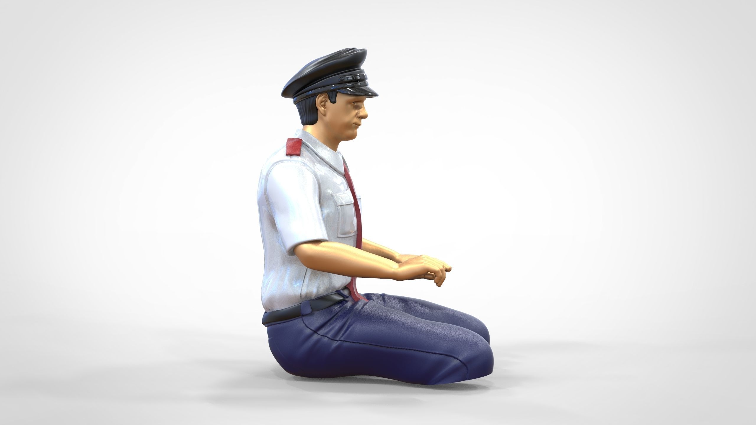 N2 City Train Driver 3D model 3D printable | CGTrader